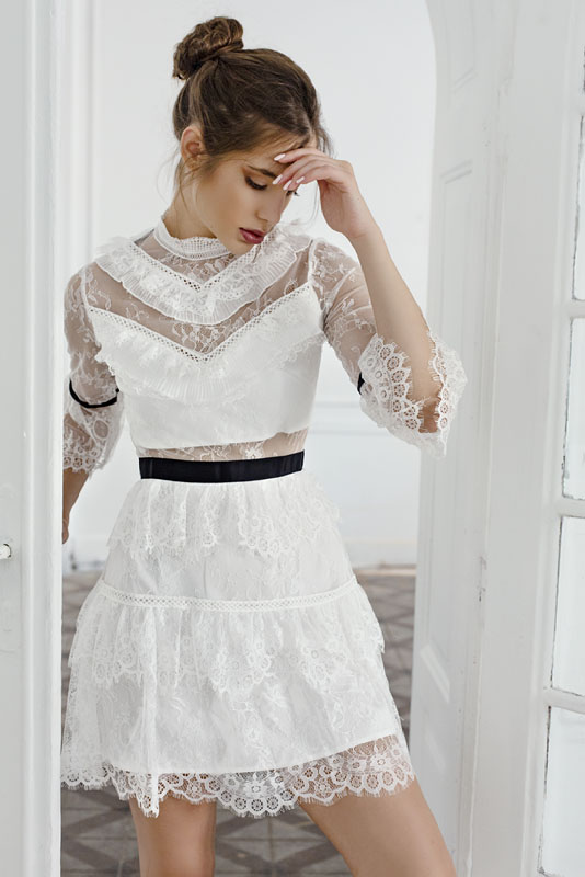 Fashion Atelier Short Dress | Alme Couture